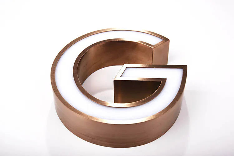 Fabricated LED Internally Illuminated Front Lit Channel Letters Sign ...