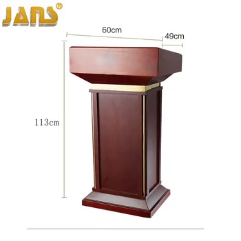 High Quality Wood Veneer Rostrum Podium Speech Desk Lecture Table - Buy ...