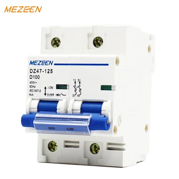 Mcb Dz47-125 100 Amp Mcb 100amp 2p Miniature Circuit Breaker 230v 400v - Buy 100 Amp Mcb,100amp ...