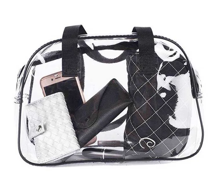 Clear Shopping Bag Security Work Tote Shoulder Bag Womens Handbag In ...