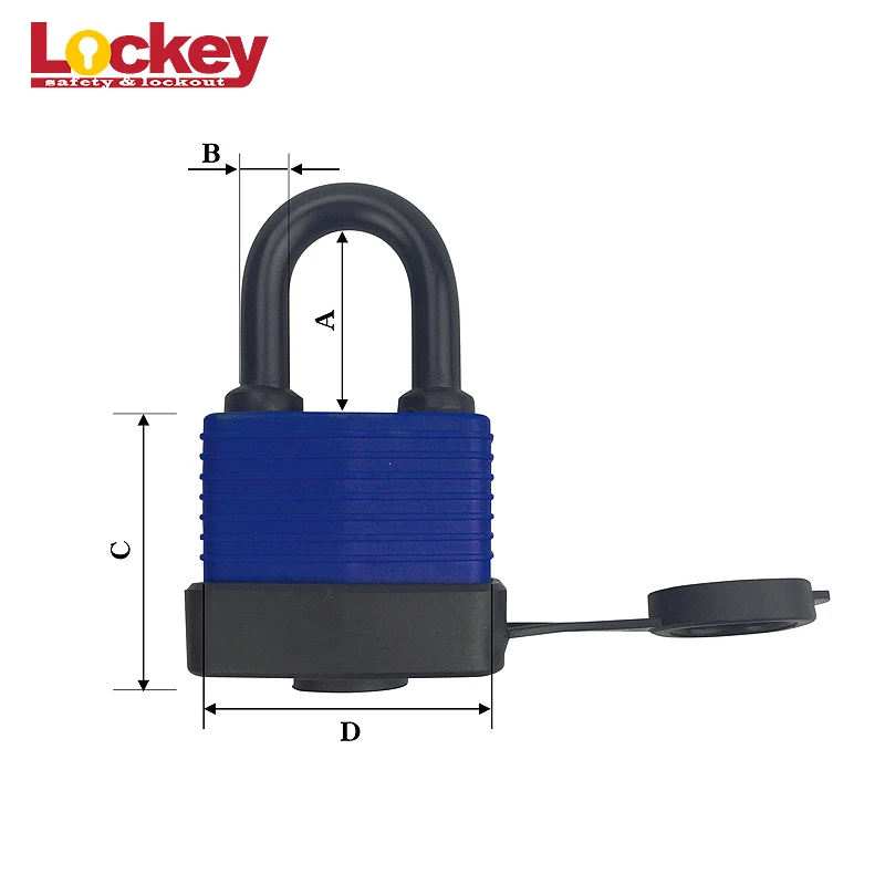 Rubber Cover Heavy Duty Laminated Steel Padlock Key,Waterproof ...