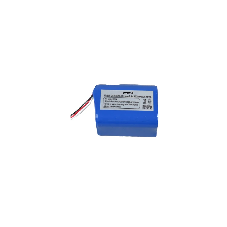 Ctechi Li-Ion ICR18650 5200mah 7.4V Battery Pack for Medical Devices