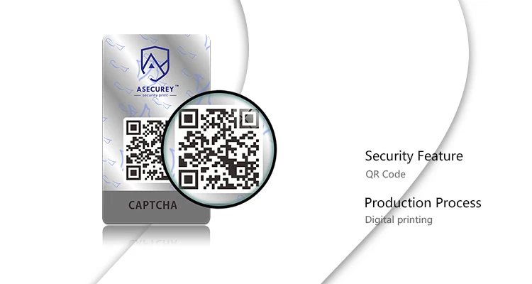 3d Holographic Security Seal Sticker With Scratch Off Layer And Qr Code ...