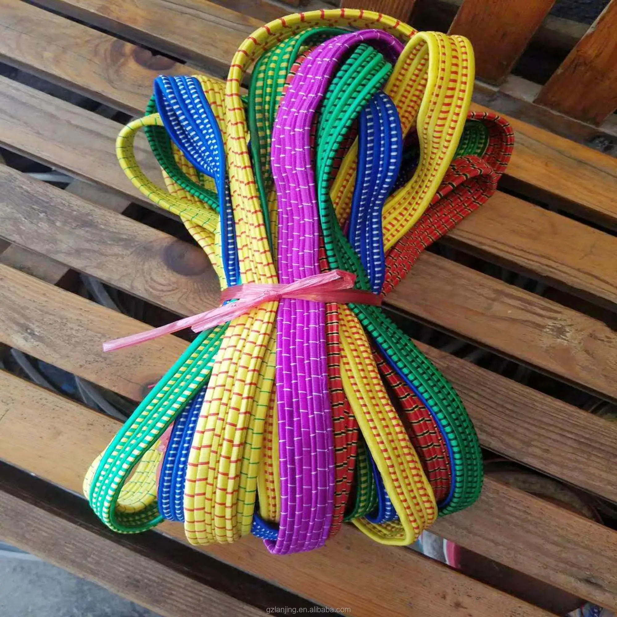 Flat Shape Luggage Rope With Hooks Motorcycle Packing Rope - Buy ...