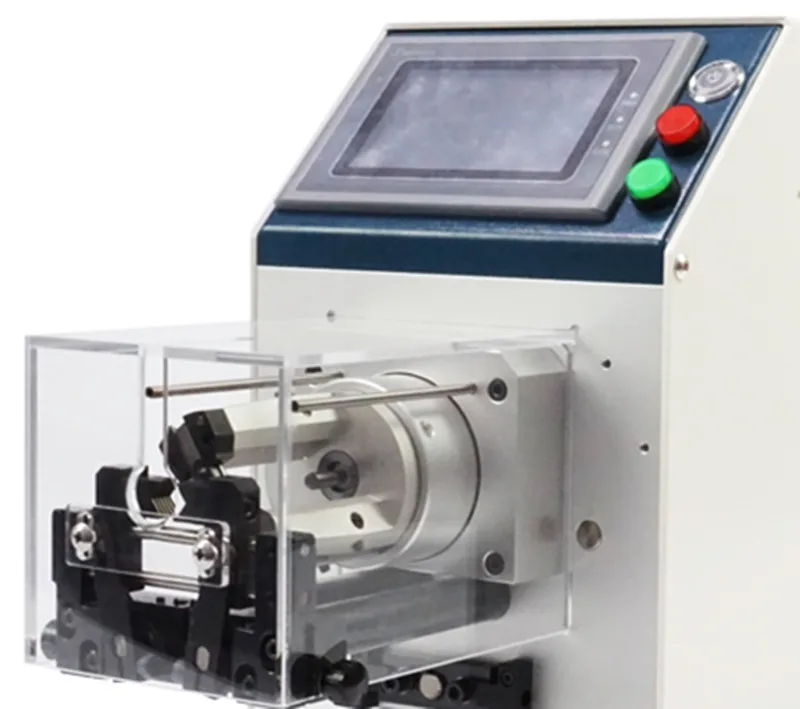 High Speed Jumper Coax Rf Cable Wire Cutting And Stripping Machine Wl ...