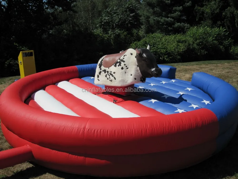 Round Shaped Inflatable Rodeo Horse,Inflatable Mechanical Riding Horse ...
