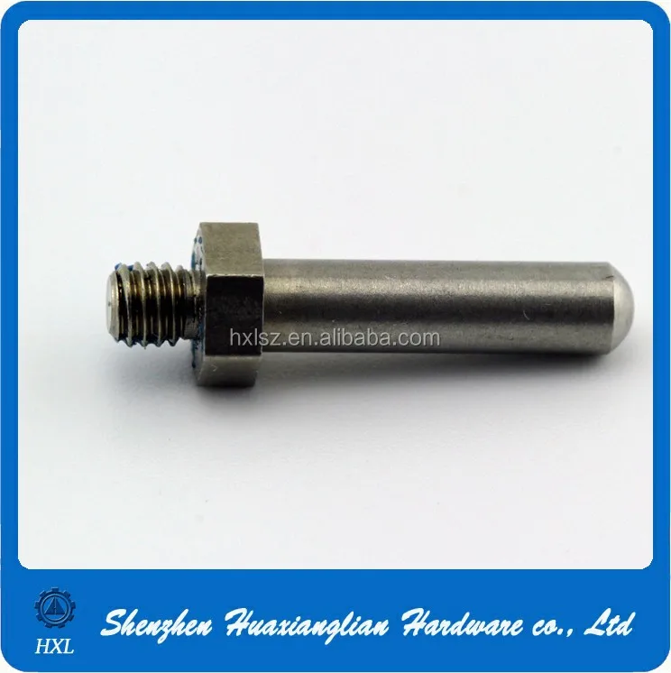 OEM Factory Made Stainless Steel External Threaded Dowel Pin with Hex Nut