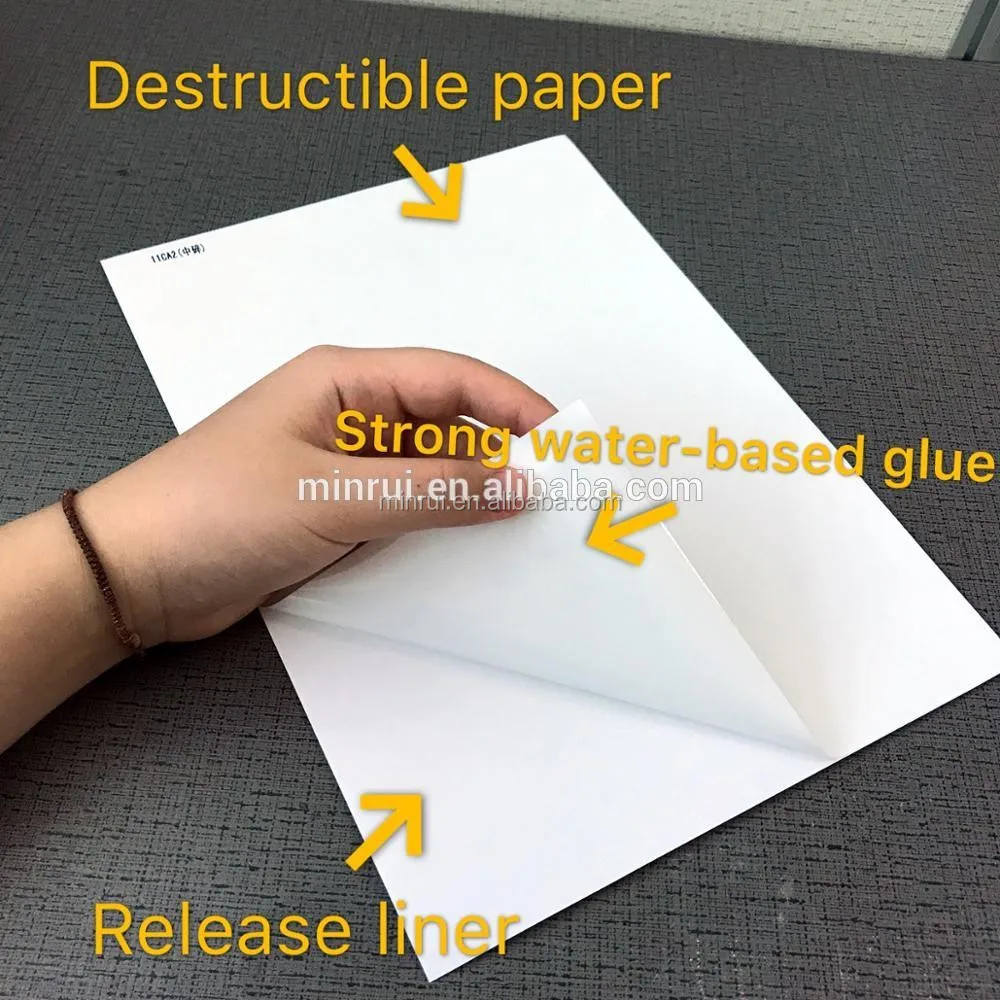 Hot Sale Blank Breakable Hologram Eggshell Sticker Vinyl