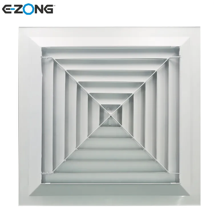Wholesale Square Bathroom Ceiling Vents - 4 Way Diffusers