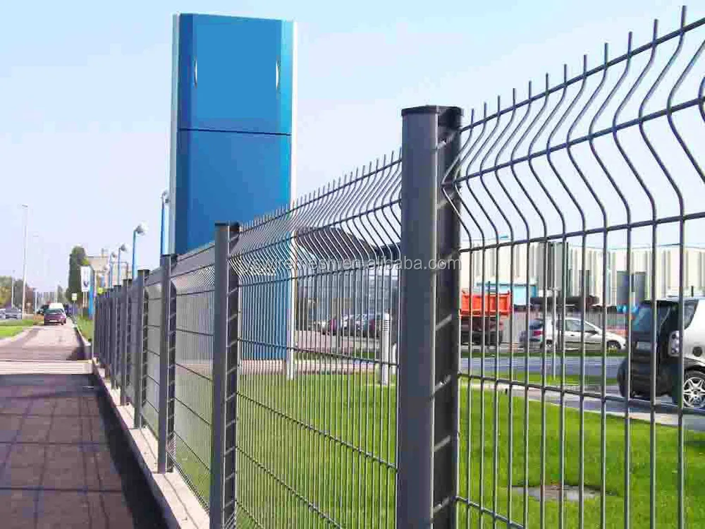 Black Welded Wire Fence Mesh Panel/decorative Metal Fence Panels ...