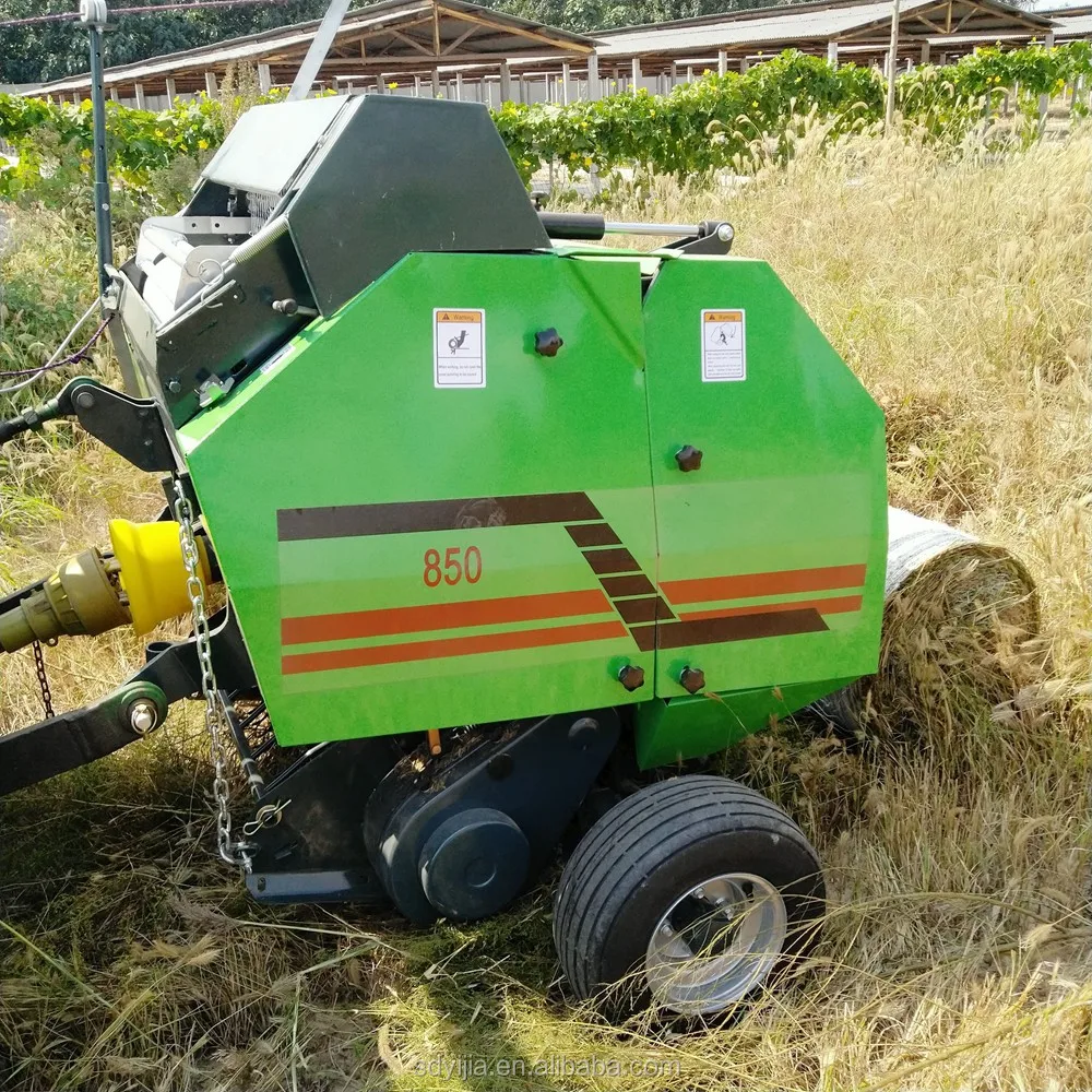 Tractor Mounted PTO Mini Round Hay Straw Baler Machine