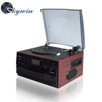 Vinyl Turntable Boombox With Cd/ Mp3/radio/cassette/usb And Vinyl-to ...
