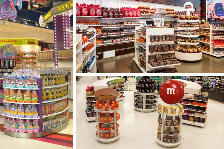 Merchandising Wire Mesh Collapsible Bakery Display Supermarket ...