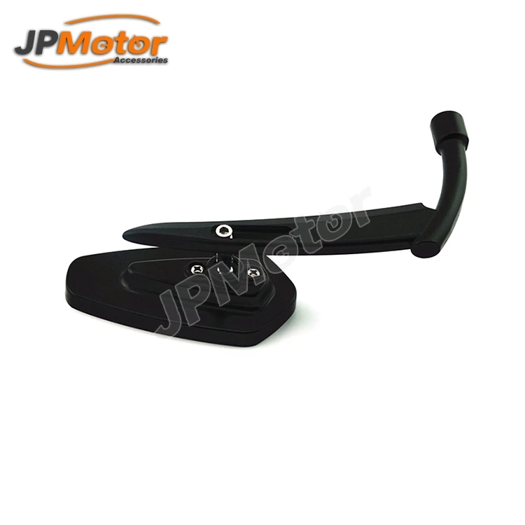 Black Gull Wing Cafe Racer Motorcycle Dia Casting Mirror Nake Dirt ...