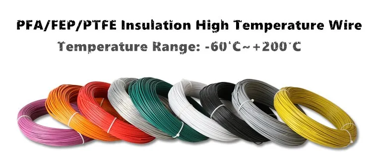 PFA/FEP/PTFE Sheath Insulation - High Temperature Wires