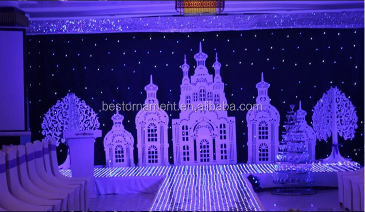 Freestanding 3D Panels - Elegant Wedding Backdrop Decor