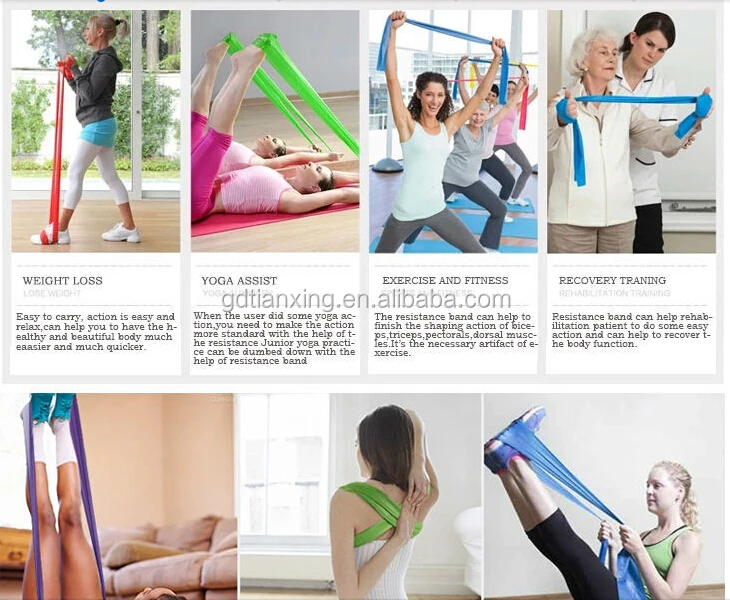 Clear Rubber Bands Plastic Arm Resistance Exercise Bands - Buy Plastic ...