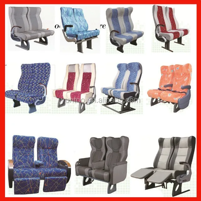 Luxury Coach Bus Seats with Armrest - Reclining Public Bus Passenger ...