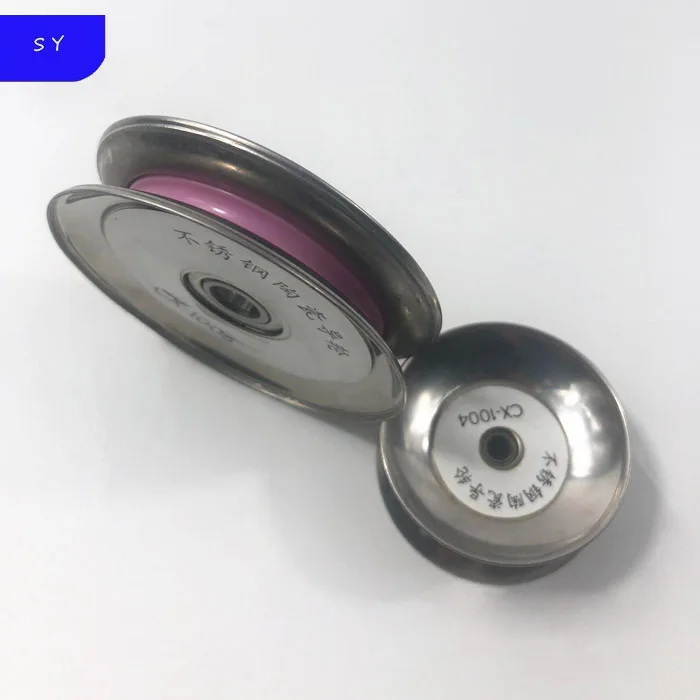 High Quality Flange Stainless Steel Metal Ceramic Wire Guide Pulley 60*13