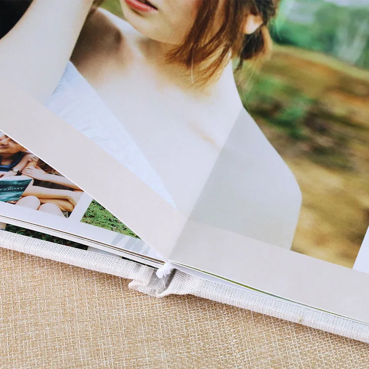 Fancy Cloth Binding Cheap Hardcover Linen Photo Book Printing - Buy ...