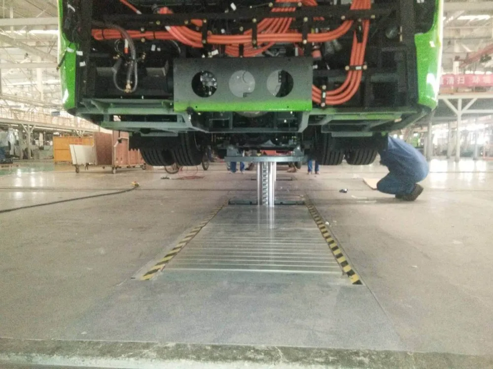 8t-15t Commercial Bus Inground Car Lift - Buy One Post Movable Truck ...