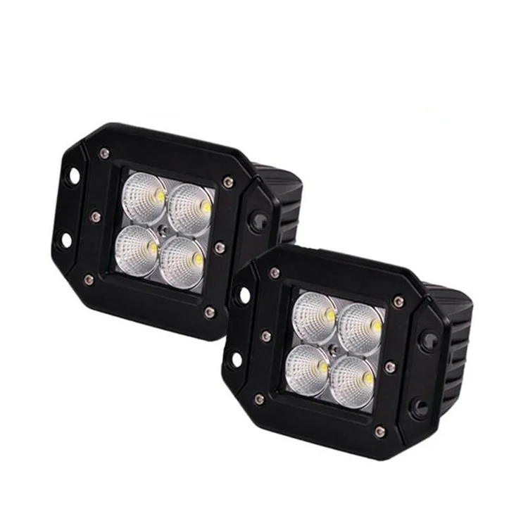 12W LED Work Light - Reliable Cooling for Motorcycle & Truck
