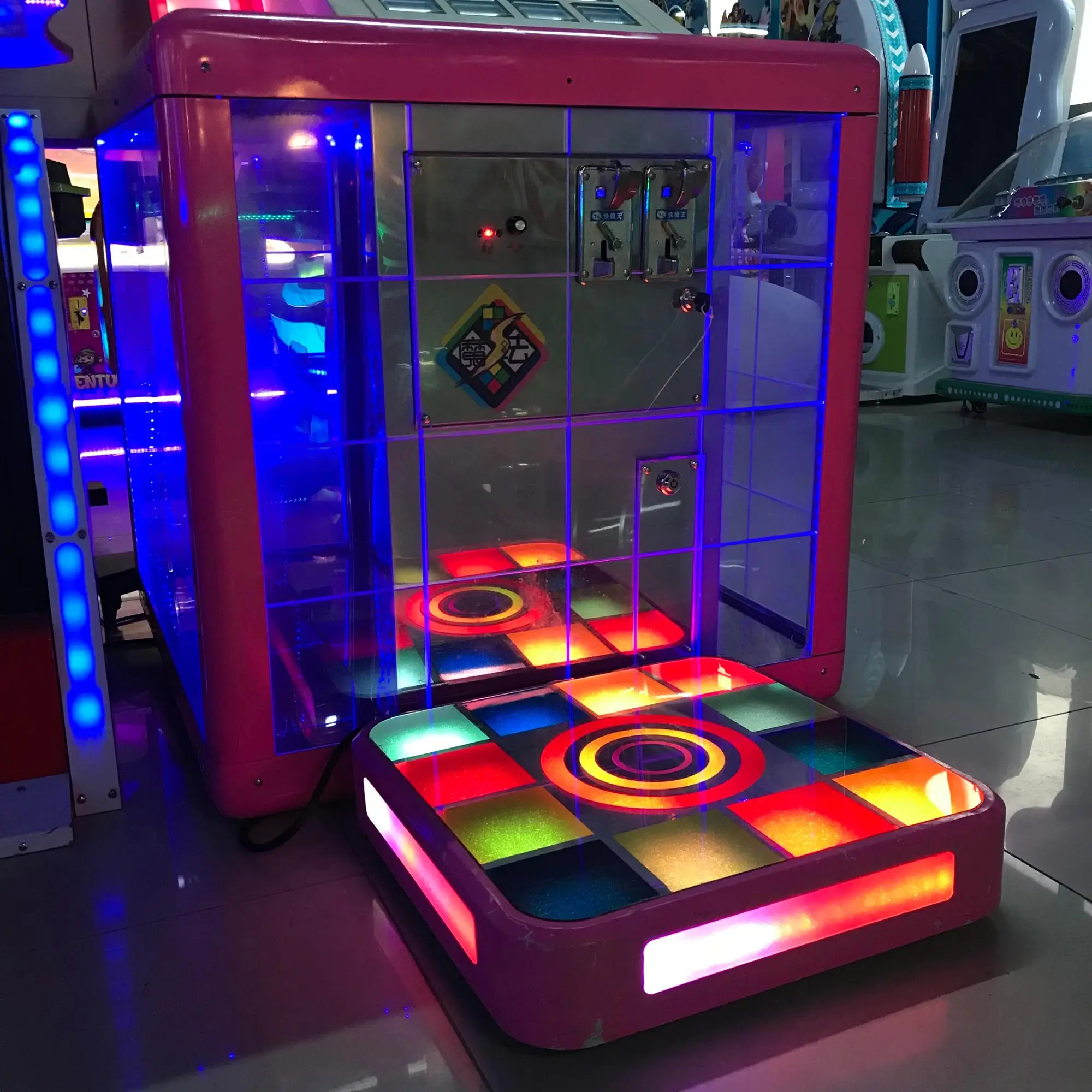 One Players Coin Operated Arcade Magic Cube Amusement Music Game ...