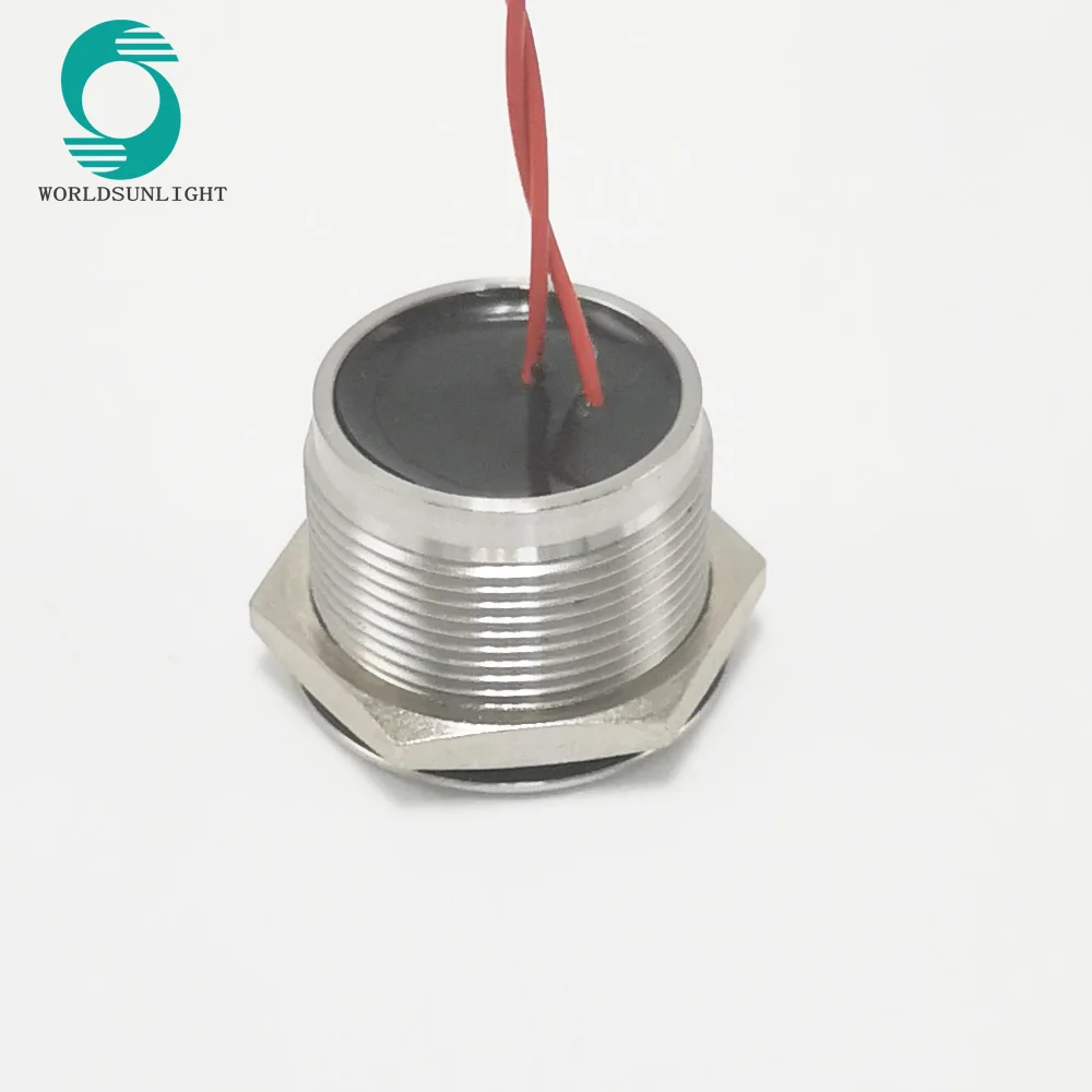 Ip68 Sealed Waterproof 22mm Concave Head Spst Momentary Stainless Steel ...