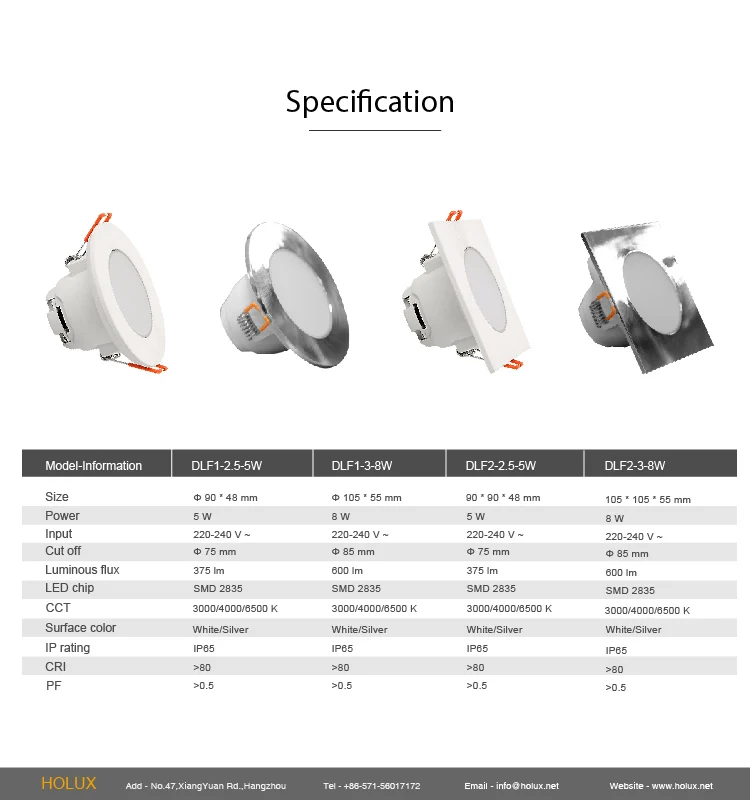 Ip65 Ip44 5w 8w Recessed Led Round Spot Ceiling Downlight - Buy Ip65 ...