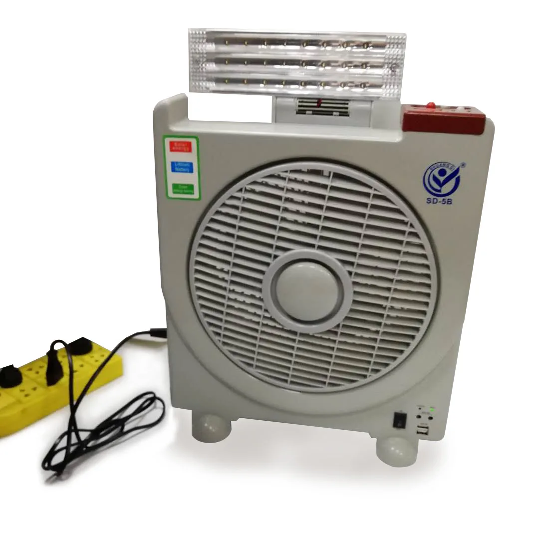 18W Small Solar Fan with Rechargeable Solar Panel for Camping