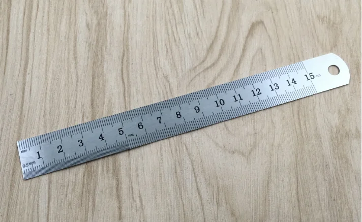 Custom 15cm 20cm 30cm Metal Straight Ruler Manufacturer Cheap Ruler ...