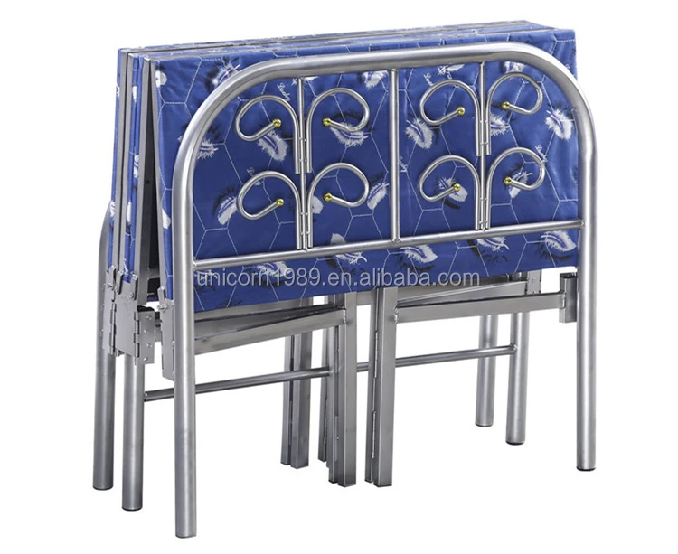 Hotel Iron Folding Cot Bed Metal Single Beds - Durable & Stylish
