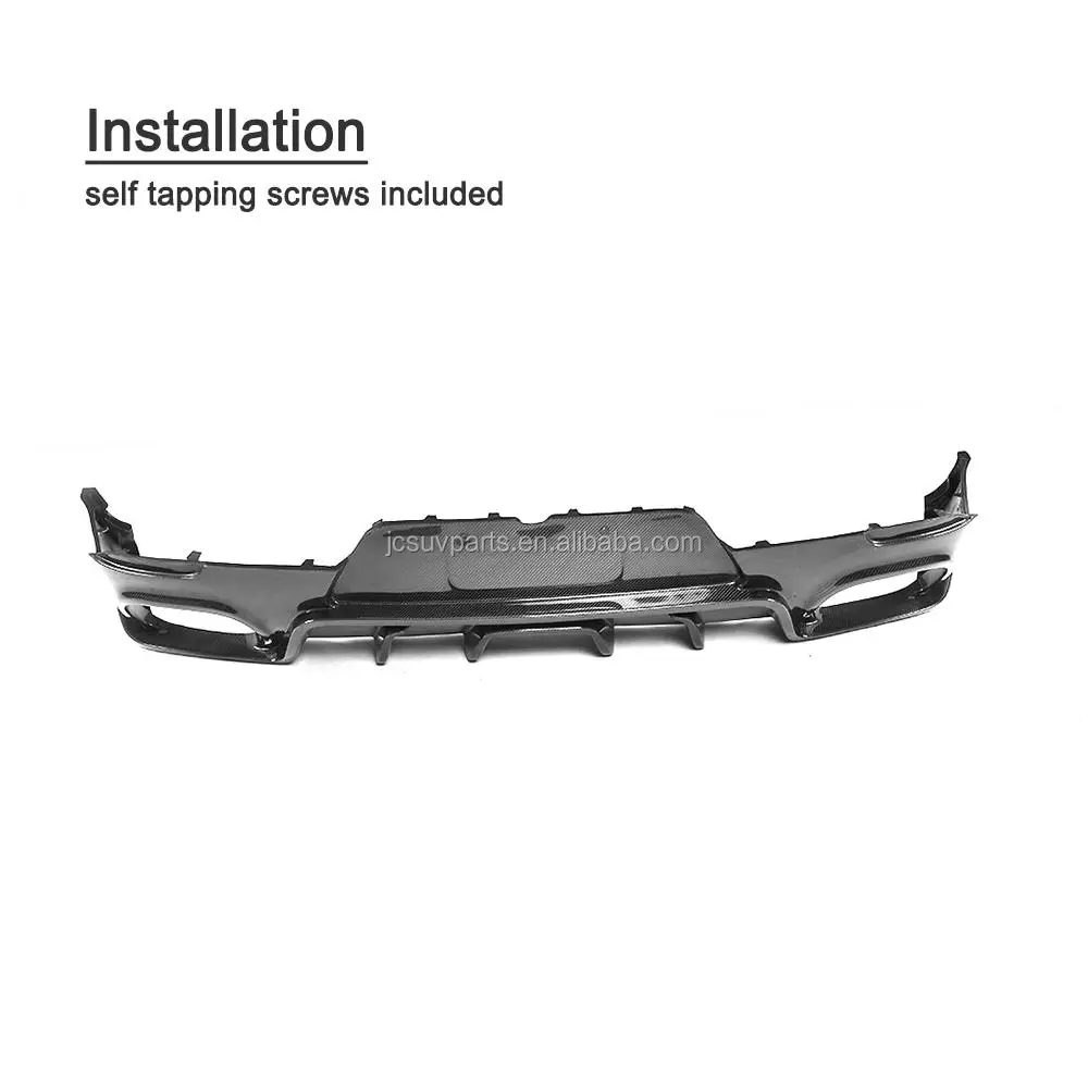 Carbon Fiber Rear Diffuser Lip for Porsche Panamera 2014-2016