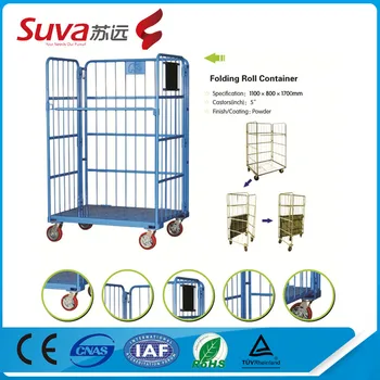 Metal Storage Cages With Wheels Rolling Metal Storage Cage Stackable ...