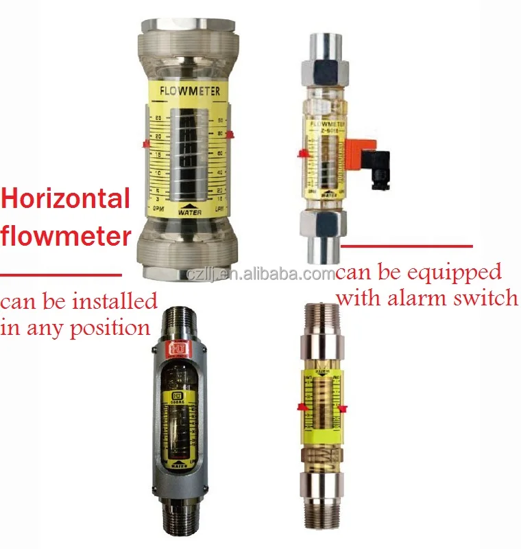 Pvc Material Glue Joint Water Flow Meter Adjustable With 2000lpm And ...