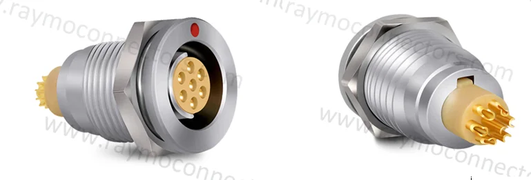 2-19 Pin Compatible F Series Metal Circular Connector D 103 A056 130 ...