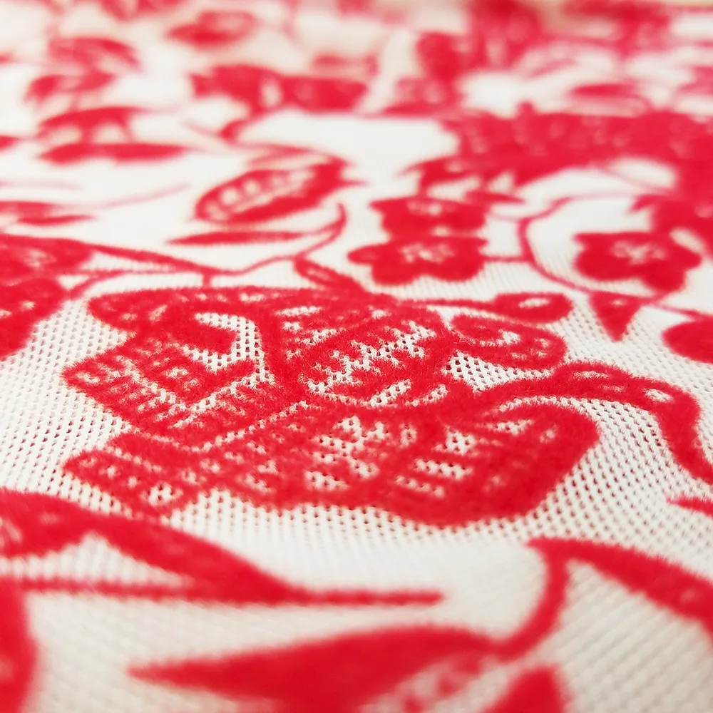 Poly Spandex Soft Power Mesh Flock Fabric For Garment - Buy Flocked ...