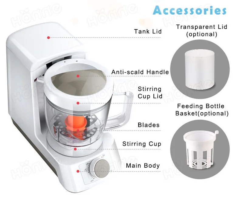 500ml Electric Multifunctional Baby Food Processor - Buy Electric ...