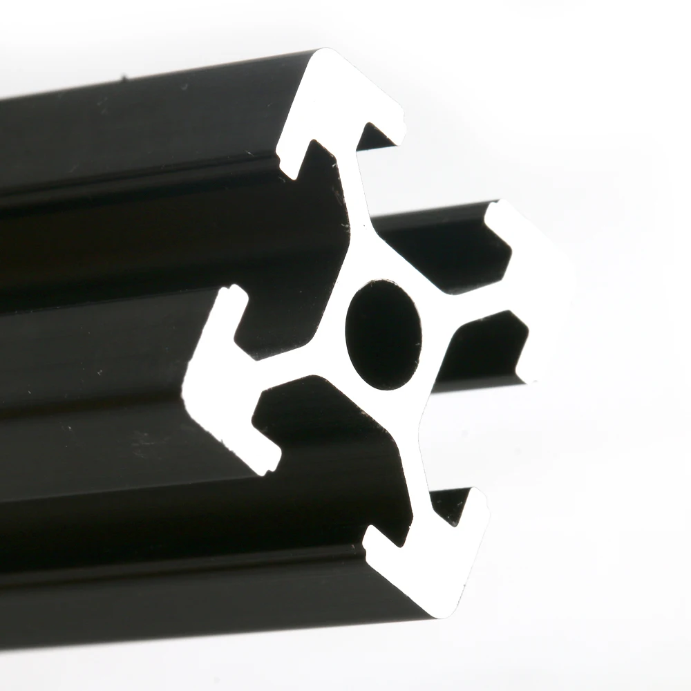 Black Aluminum Extrusion X Type Extruded Industrial Aluminum Profile ...