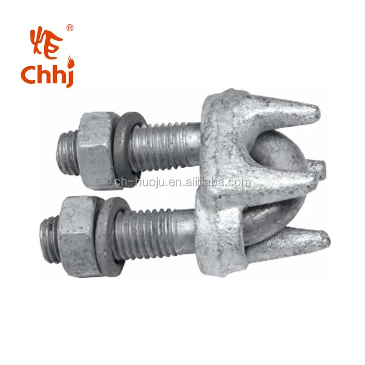 Hot Dip Galvanized Steel Stay Wire Clamps Guy Clips Wire Rope Clips ...