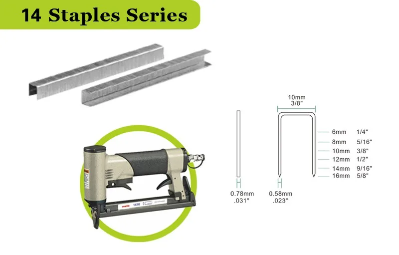 1416 Pneumatic Bea Air Stapler Gun For 22gauge Fine-wire Staples - Buy ...