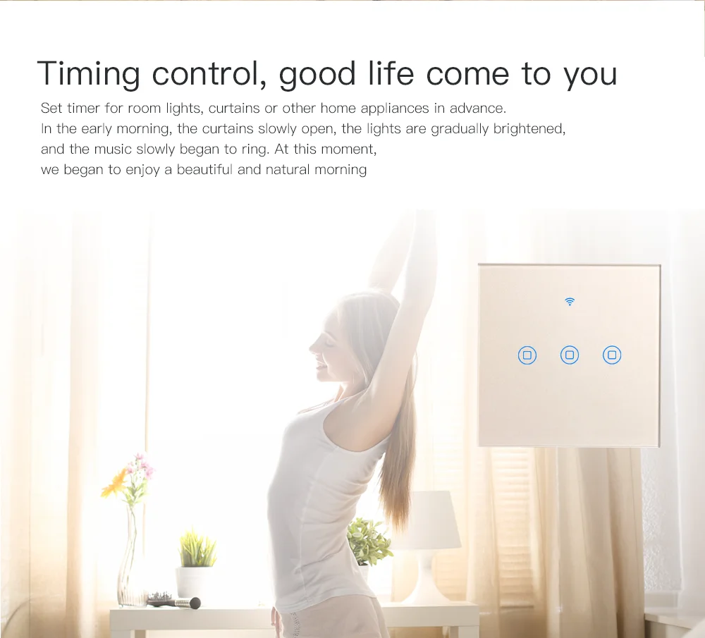 Oem Wifi Led Light Switch Iot Smart Home Wall Panel Touch Switch - Buy ...