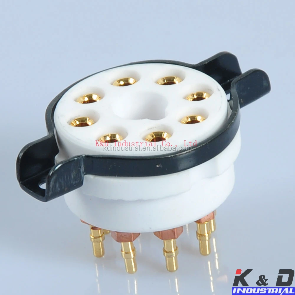 Tuc8-t-g 8 Pin El38 6550 Kt88 Cmc Ceramic Gold Pin Tube Socket - Buy ...