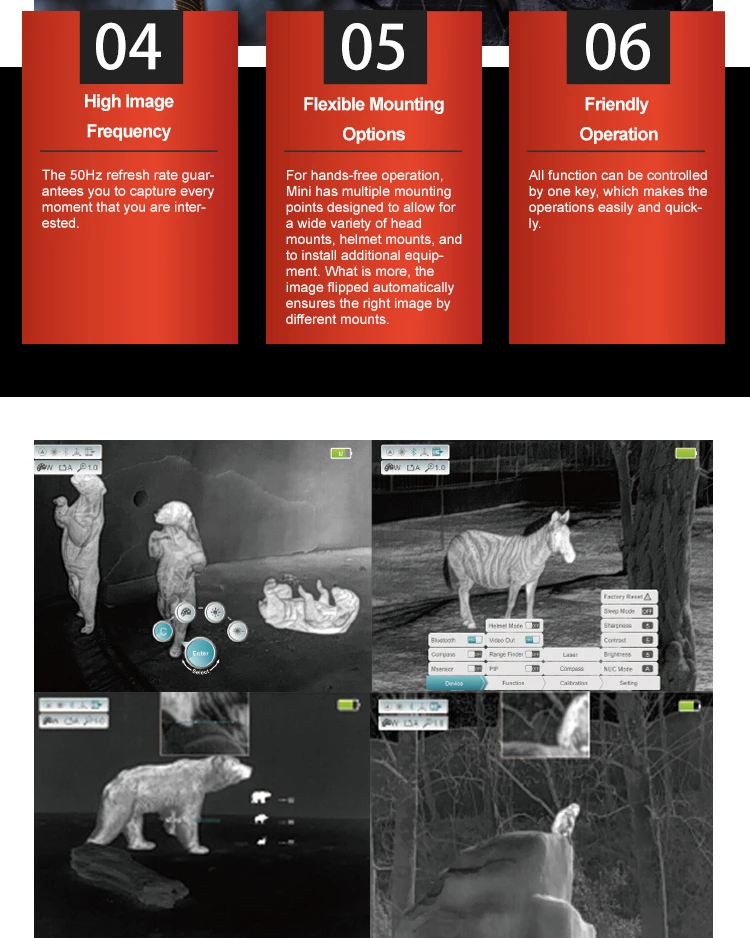 New IRay MH25 Helmet thermal imaging monocular Long distance Night ...