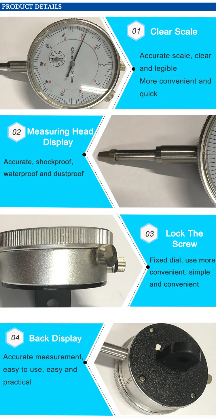 Portable precision mechanical measuring Dial Indicator for laboratory ...