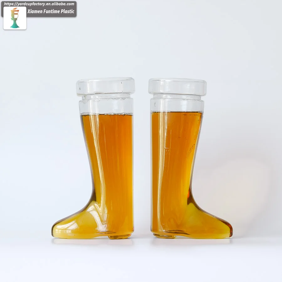 1000ml 1 Liter Plastic Beer Boots Plastic Beer Glass Bottles With ...