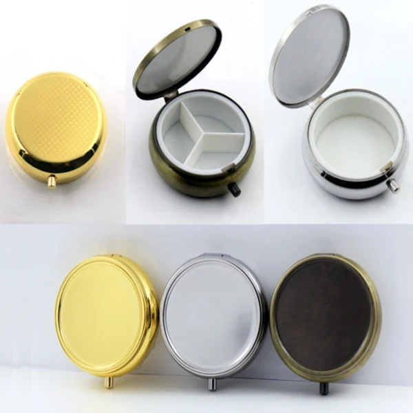 Promotion Gift 3 Compartments Custom Stainless Steel Metal Portable ...