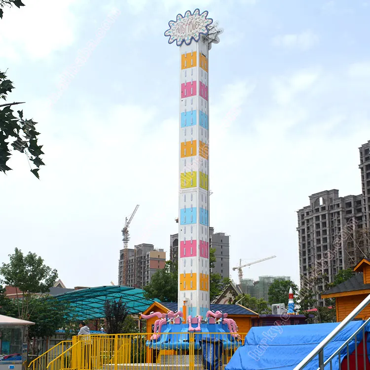 Amusement Park Kids Jumping Hopper Frog Drop Tower Rides