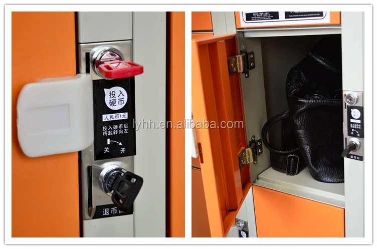 Euro Metal Vending Machine - 15 Door Coin Operated Lockers