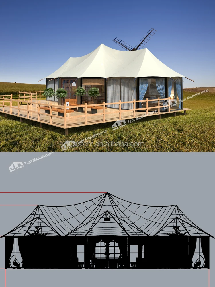 100 SQM Tent House for Permanent Living - Luxury & Durability